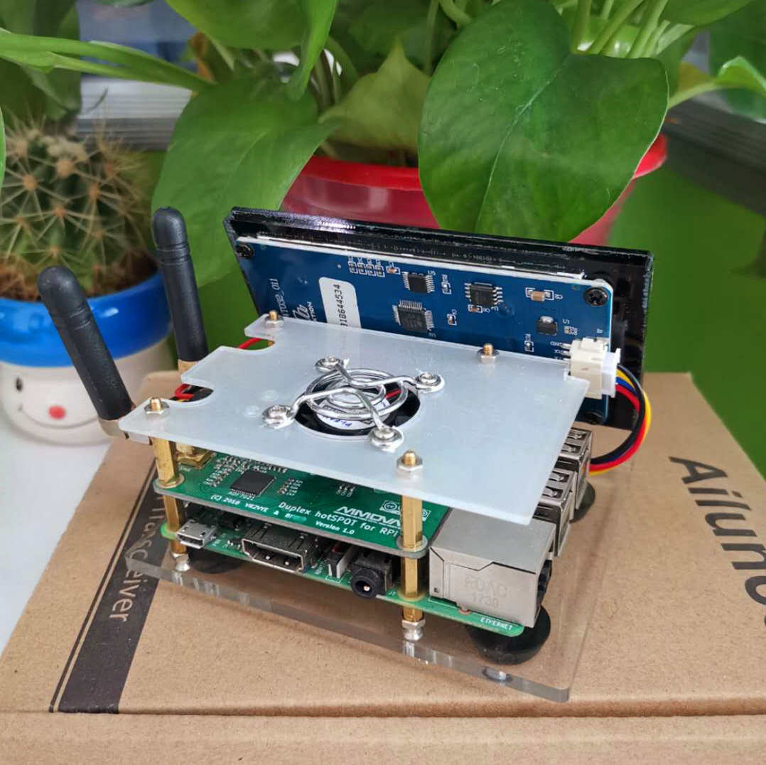 Raspberry Pi MMDVM Duplex Hotspot Acrylic "L" Case 3.5'' Nextion Display