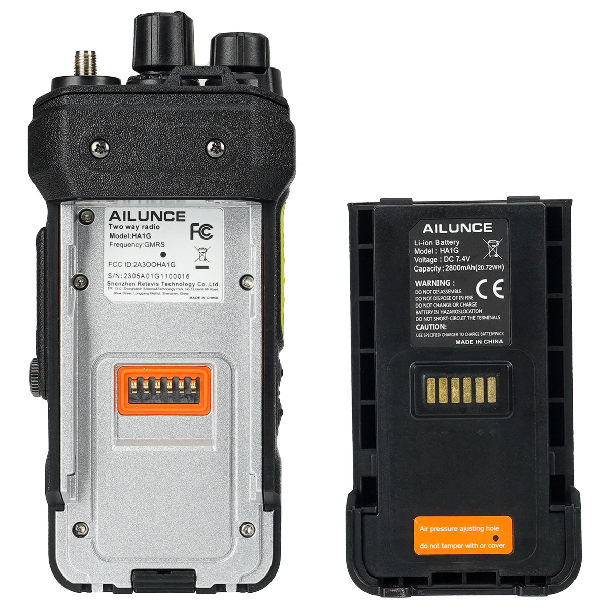Ailunce HA1G IP67 Waterproof GMRS Radio