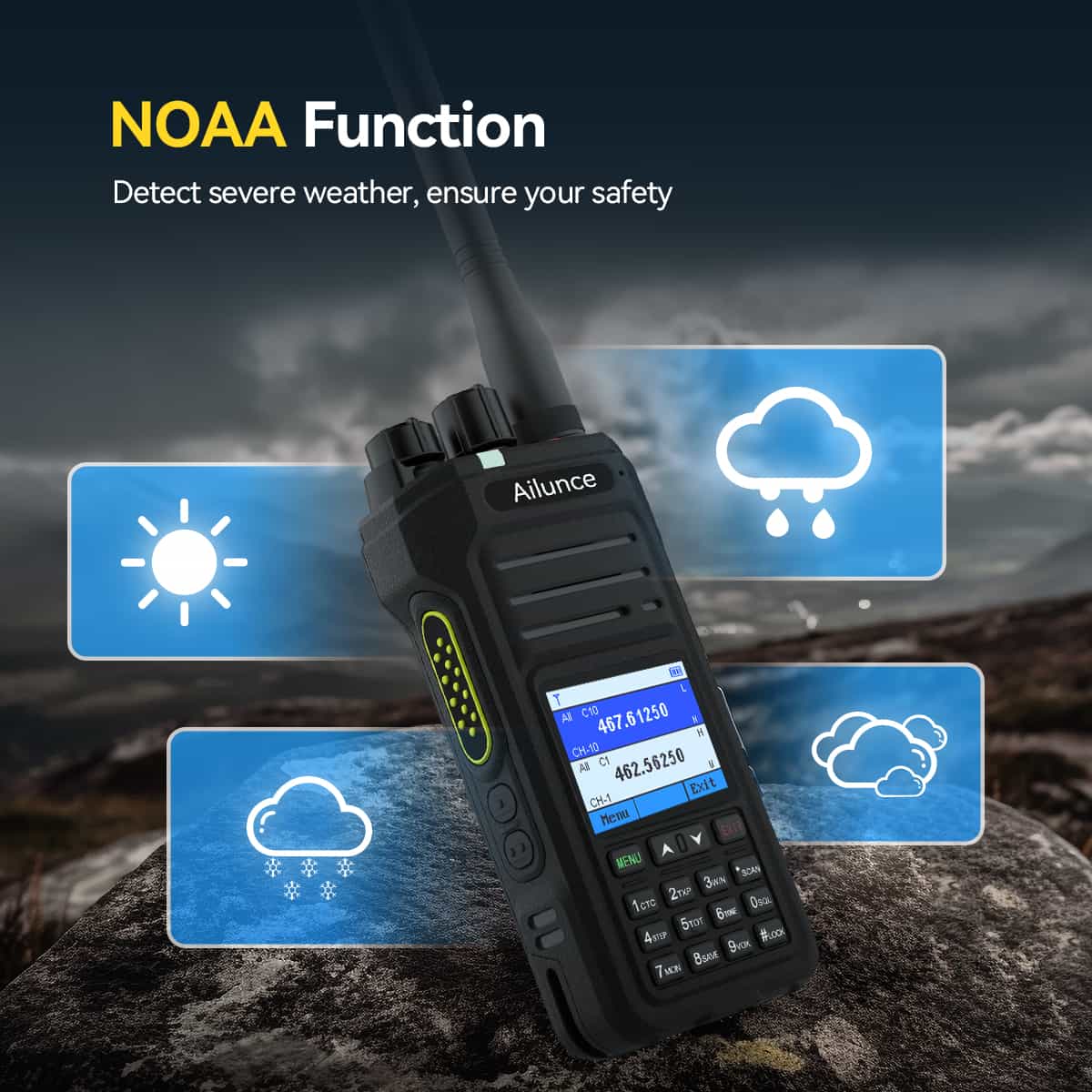 Ailunce HA1G IP67 Waterproof GMRS Radio