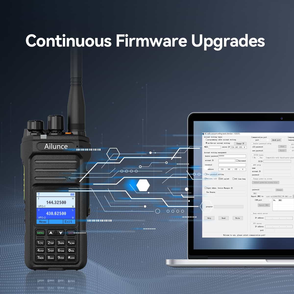 Retevis Ailunce HA1UV IP67 Long Range UHF VHF Dual Band Two Way Radio