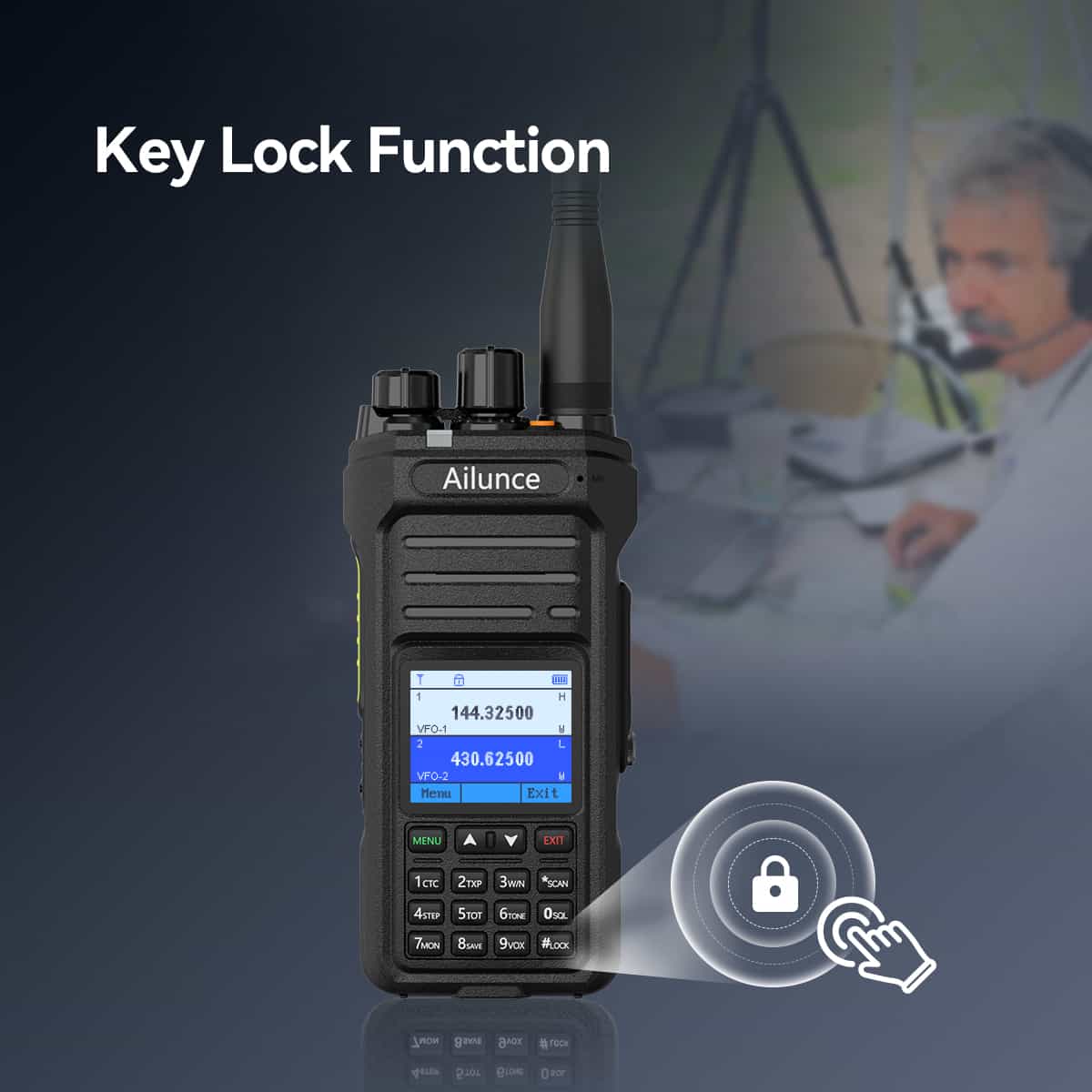 Retevis Ailunce HA1UV IP67 Long Range UHF VHF Dual Band Two Way Radio