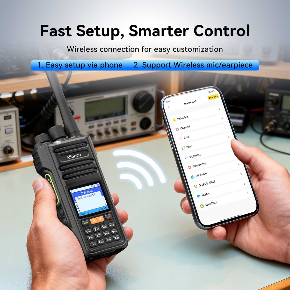 Ailunce HA2 Bluetooth APP Programming 10W UV Dual Band Ham Radio with ...