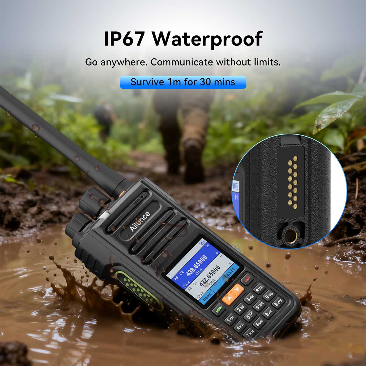 Ailunce HA2 Bluetooth APP Programming 10W UV Dual Band Ham Radio with ...