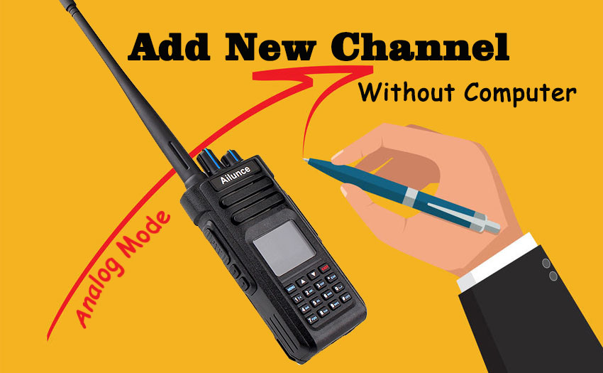 How to Add a New Analog Channel without Computer on Ailunce HD1?
